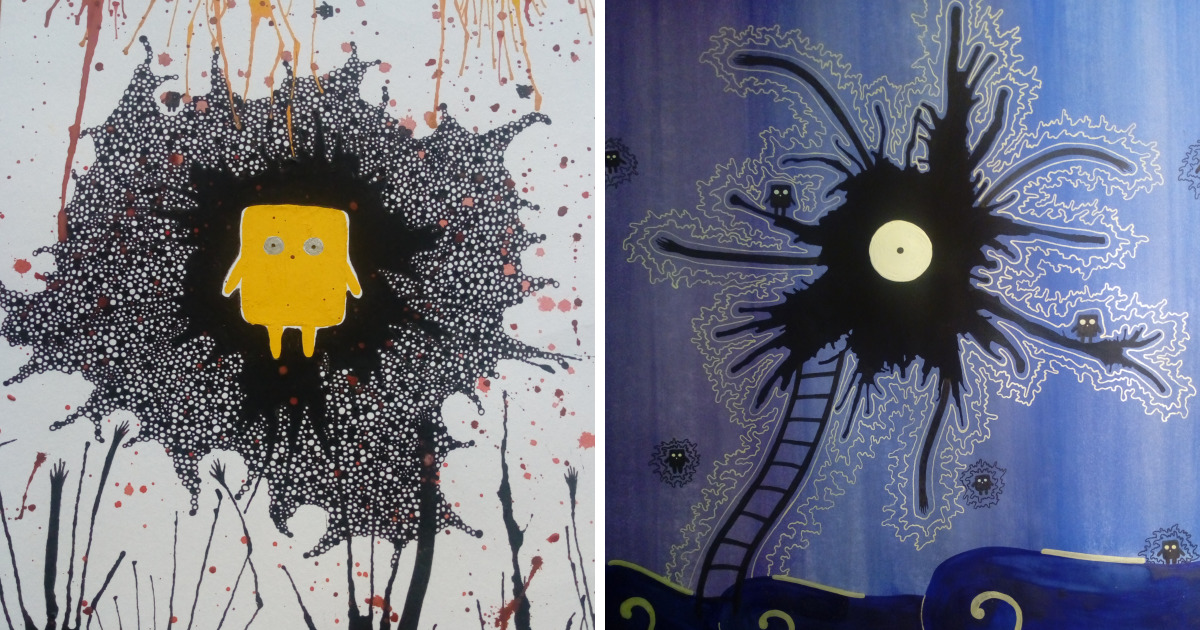 My Psychic States In Drawings | Bored Panda