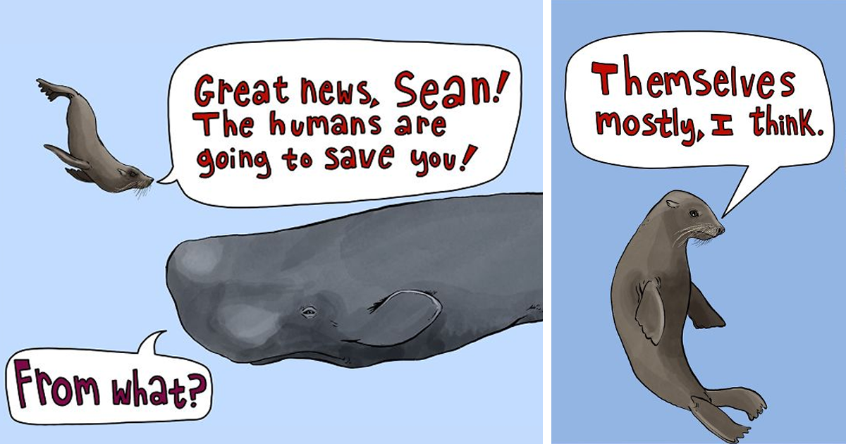 I Make Animal Comics To Cope With Anxiety | Bored Panda