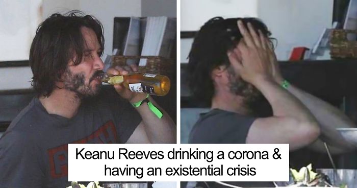 26 Hilarious Times Keanu Reeves Was Caught “Doing Things” | Bored Panda