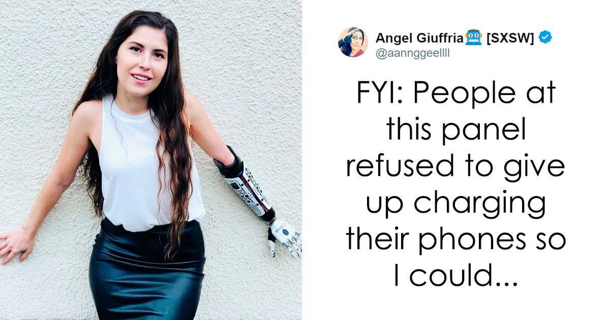 Amputee Asks People To Unplug Phone Chargers So She Could Charge Arm ...