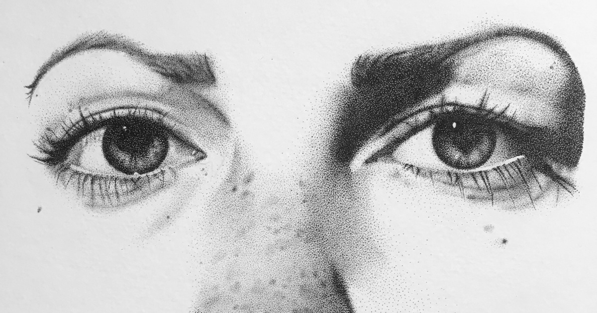 Artist Creates Hyperrealistic Portraits Using Millions Of Dots | Bored ...