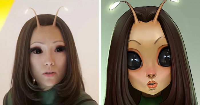 This Artist Turns Movie Characters Into Cartoons | Bored Panda