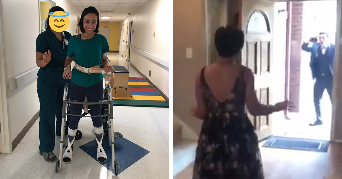 Teen Shocks Her Prom Date By Walking For The First Time In 10 Months ...