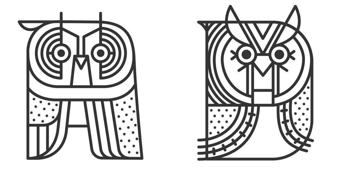 I Created An Alphabet From Owls | Bored Panda