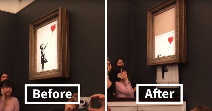 Banksy’s Girl With Balloon Is Sold For $1M, But Gets Immediately ...