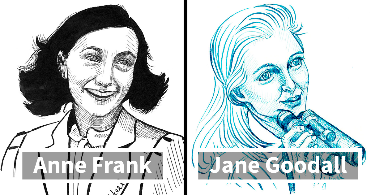 I Challenged Myself To Draw 31 Portraits Of Strong Female Role Models ...