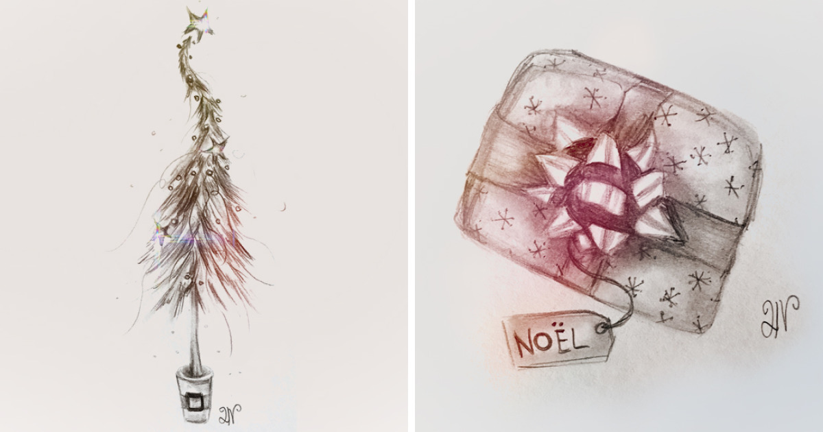 I Made Little Festive Sketches For Every Day In December Leading Up To ...