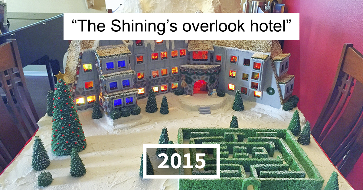 Each Year This Family Builds Incredible Gingerbread Houses Only To ...