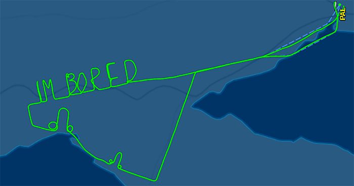 This Pilot Was So Bored During A 2-Hour Test Flight, He Literally Wrote ...