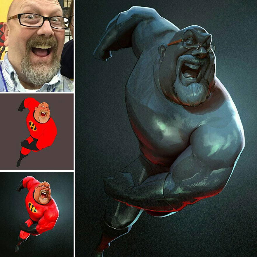 Artist Transforms Strangers And Famous Characters Into Cartoons (33 New ...