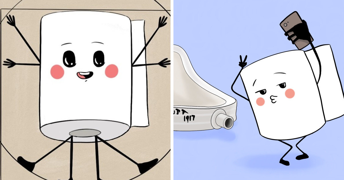 Toilet Paper Re-Imagined As Famous Characters | Bored Panda