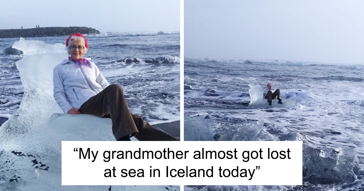 Grandma Peacefully Drifts Off Out To Sea On An Iceberg After Deciding ...