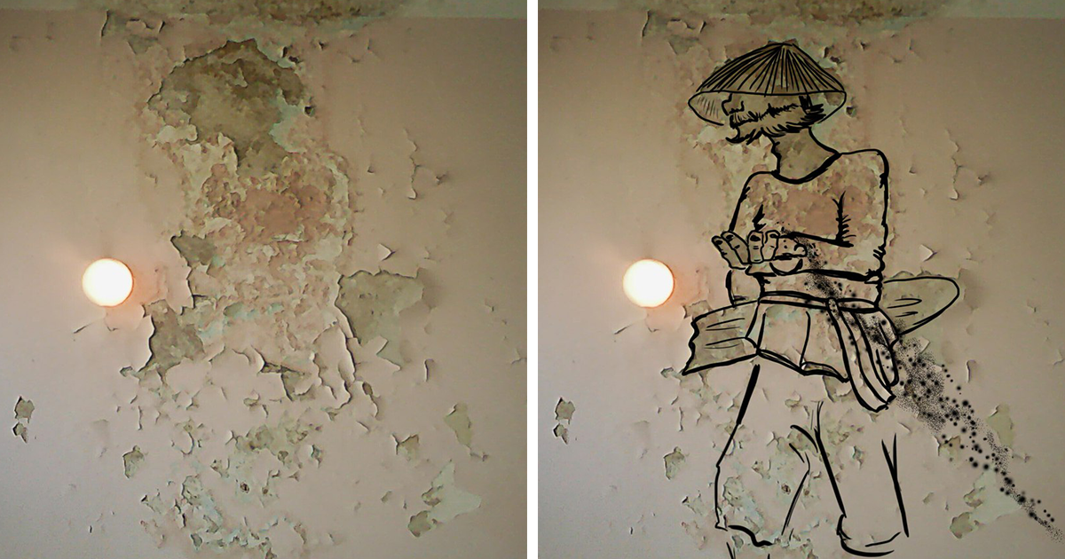 Artist Paints Creatures She Sees Around Her Due To Pareidolia (34 Pics)