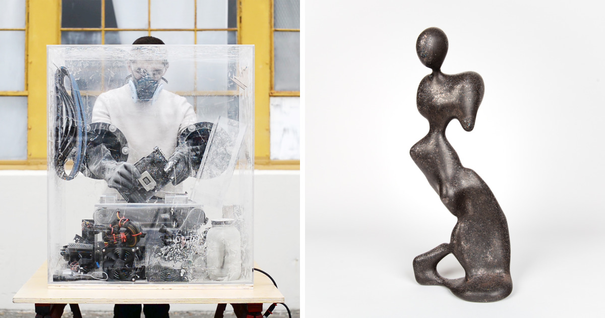 I Ground A Computer To Dust To Make This Ai Sculpture | Bored Panda