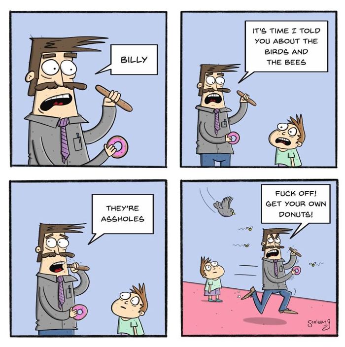 49 Funny Comics With Twisted Notes By Scribbly G | Bored Panda