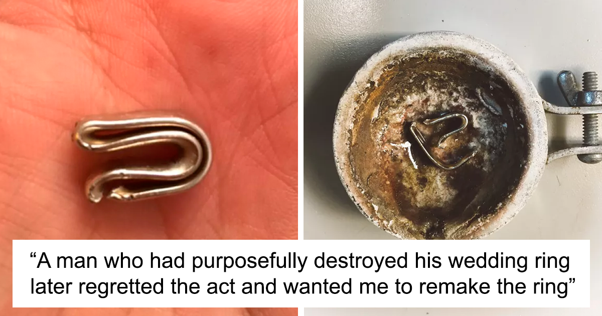 Man Brings A Completely Smashed Wedding Ring, Asks Me To Remake It As ...