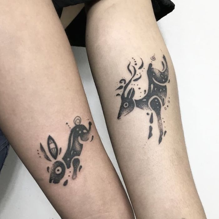 165 Brilliant Matching Tattoo Ideas Not Only For Couples | Bored Panda