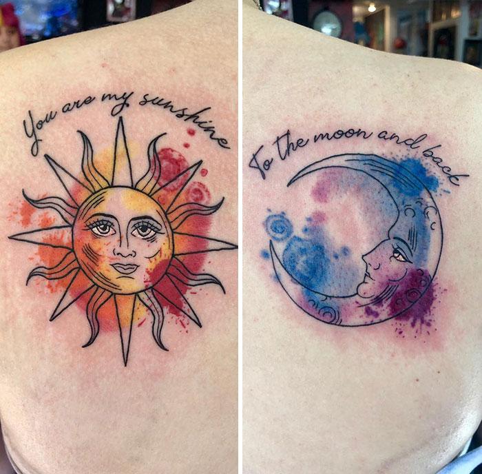 165 Brilliant Matching Tattoo Ideas Not Only For Couples | Bored Panda