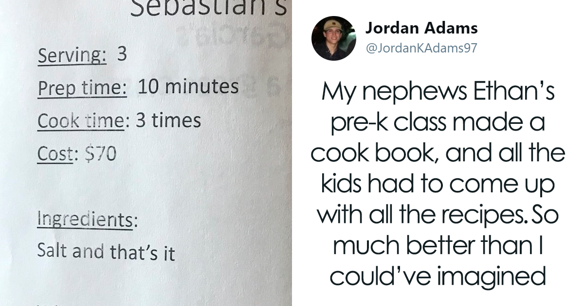 Teacher Asked Toddlers To Create Recipes For A Cookbook, And The Result ...