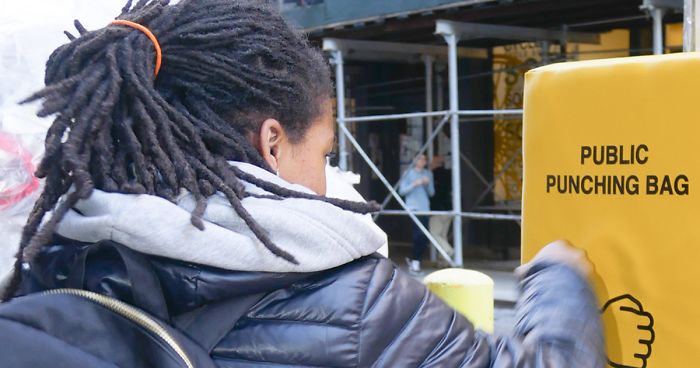 People In New York Can Now Let Their Anger Out By Punching These Bags ...