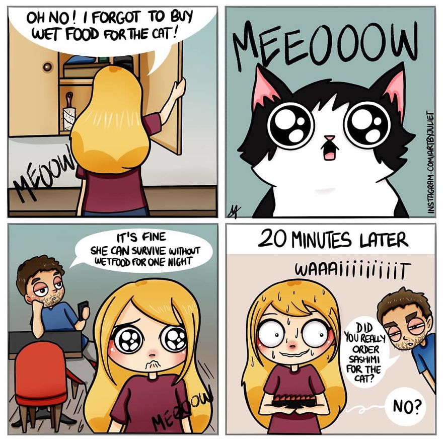 50 Comics By A French Artist Filled With Light-Hearted Humor And Daily ...