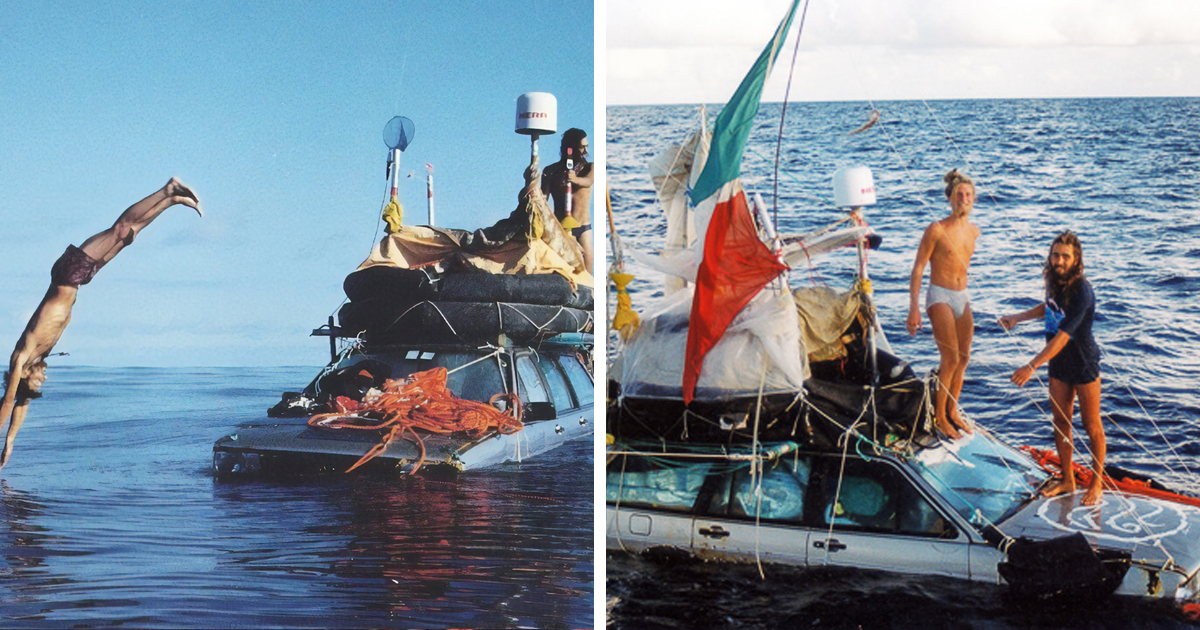 In 1999, This Man And His Friend Spent 119 Days In A Floating Car And ...