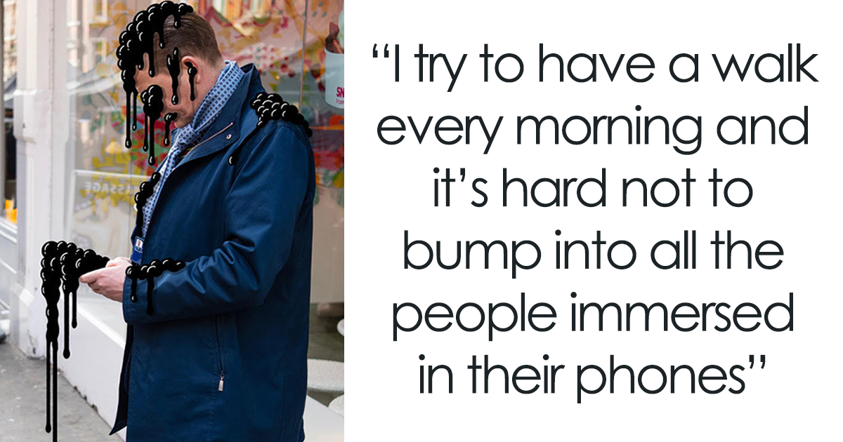 Artist Illustrates People Being Drawn Into Their Smartphones By Digital ...