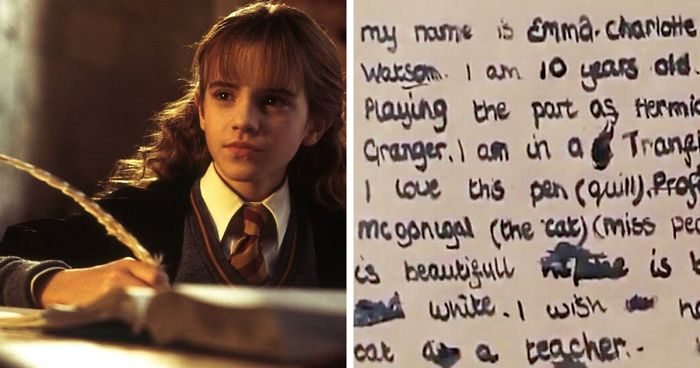 Here’s The Note 10 Y.O. Emma Watson Wrote Using A Quill During The ...