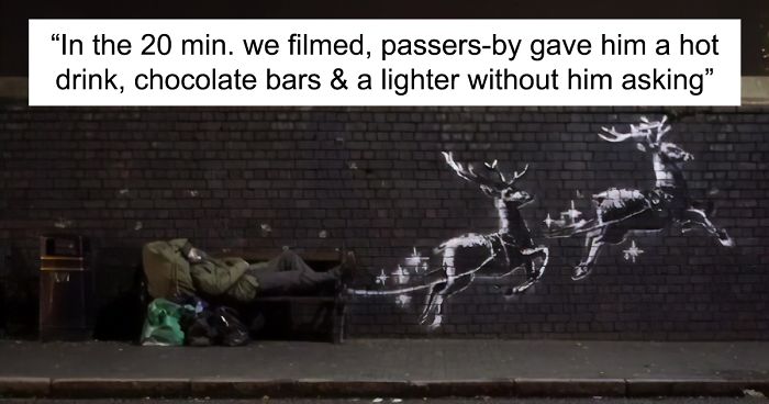 Banksy Reveals Christmas Artwork That Draws Attention To England’s ...