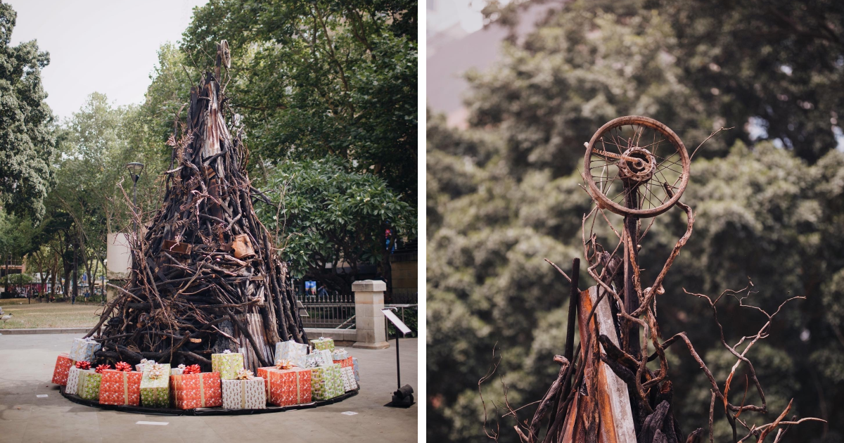 Burnt Christmas Tree In Australia | Bored Panda