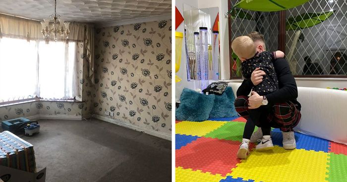 Dad Builds A Playroom For His Son And The Before & After Photos Show ...