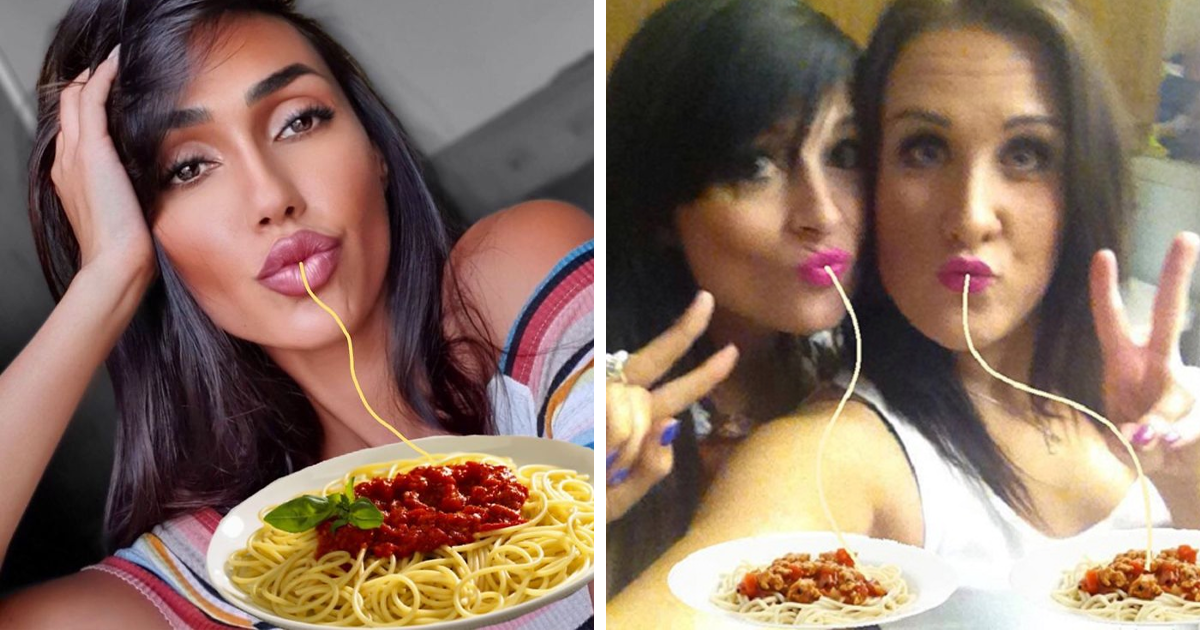 Someone Noticed You Can Fix Duckface Selfies By Adding Spaghetti And ...