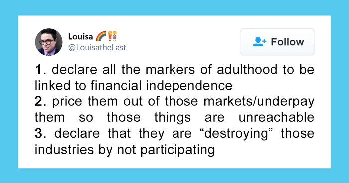 Woman Explains Why Millennials Are Systematically Infantilized By Older ...