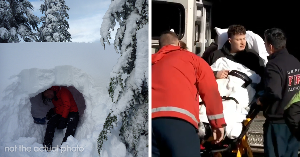 Teen Went Hiking In The Mountains But Got Stuck For 30 Hours, Used ...