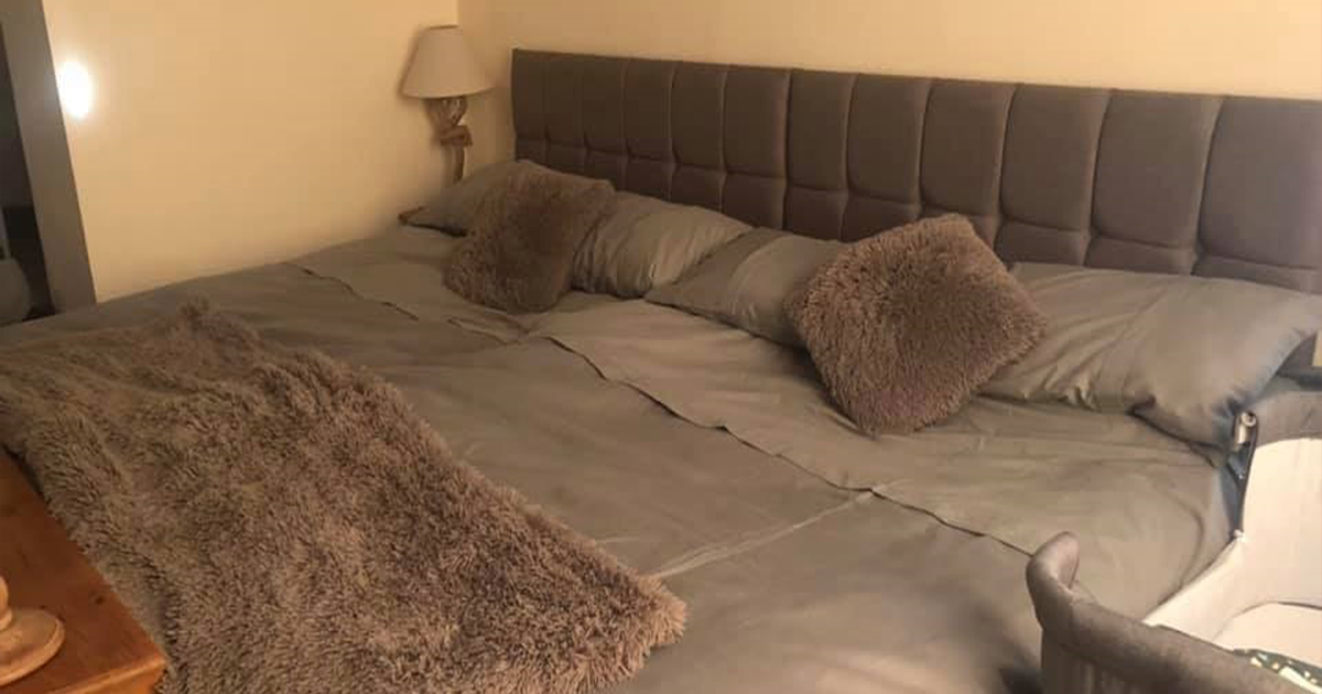 Mom Tired Of Her Husband And Kids Taking Up All The Bed Space Spends £ ...
