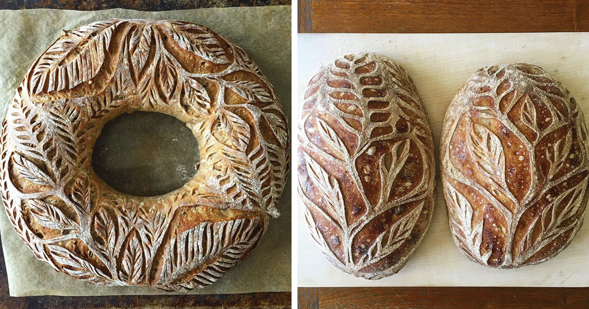 This Baker Turns Bread Into Works Of Art With Intricate Carvings ...