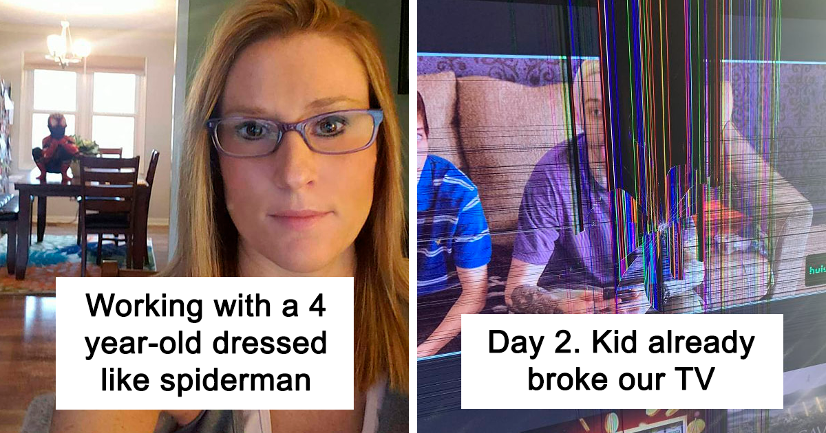 30 Funny Pics From Parents Stuck In Quarantine With Their Kids | Bored ...