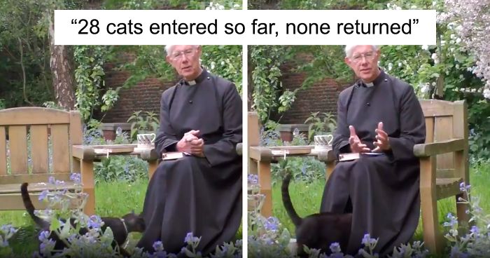Pussycat Disappears Inside A Priest’s Cassock, Hilarious Comments Ensue ...