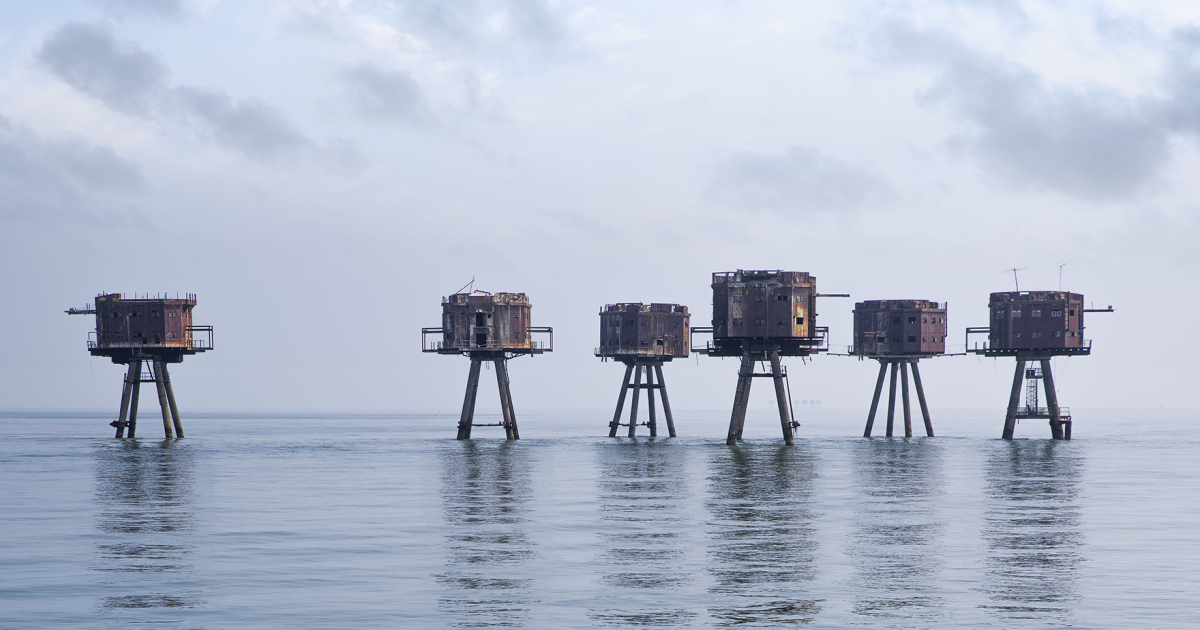 I Photographed WWII Gun Towers In Thames Estuary, UK | Bored Panda