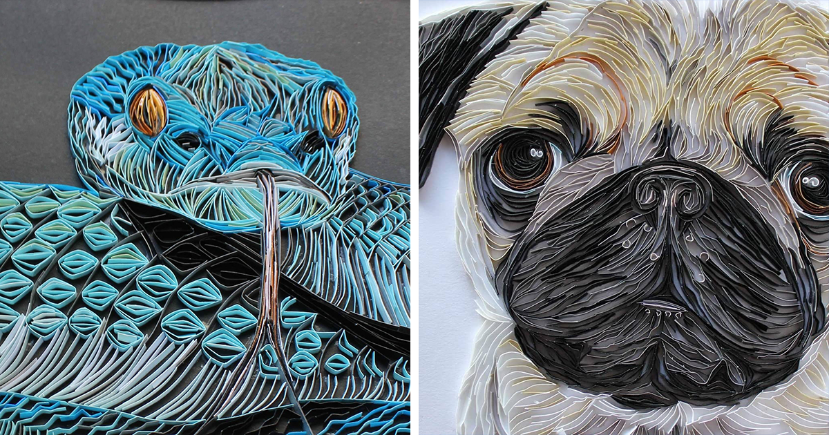 I Use A Paper Quilling Technique To Create These Art Pieces (42 Pics ...