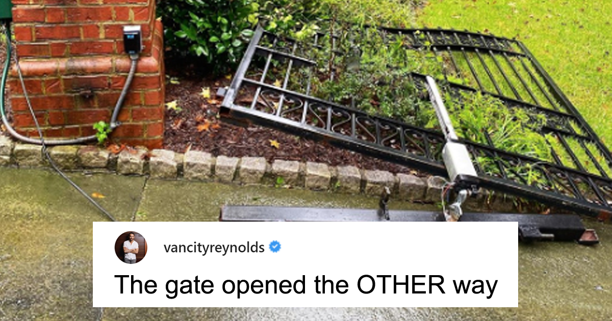 The Rock Pulls Off His Front Gate With His Bare Hands After Power ...