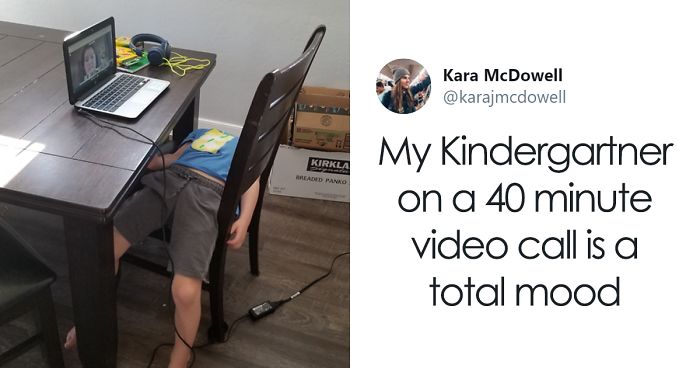 These Kids Are Completely Over Zoom (11 Pics) | Bored Panda