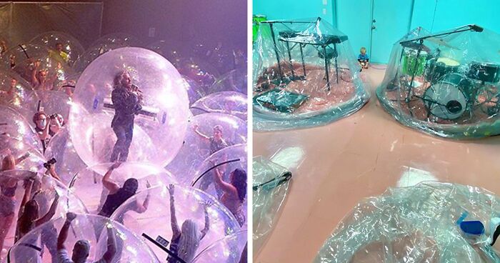 The Flaming Lips Hold A Socially Distanced ‘Bubble’ Concert Where ...