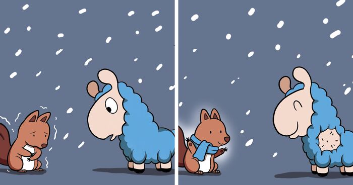 My 30 Wholesome And Positive Comics About A Blue Llama | Bored Panda