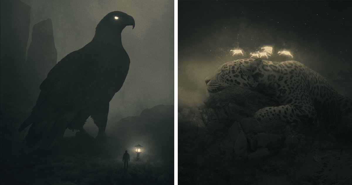 A Series Of Artworks Visualizing My Mental Journey Through Dark Times ...