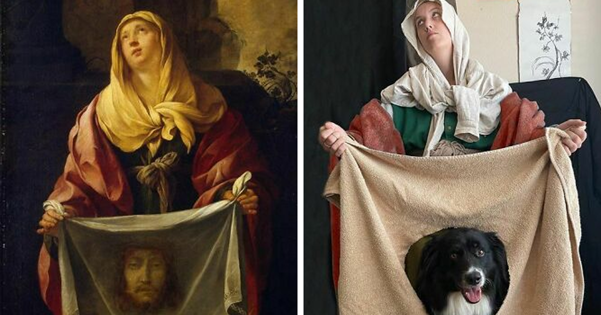 Artist And Her Dog Team Up To Recreate Famous Paintings And Have Some ...