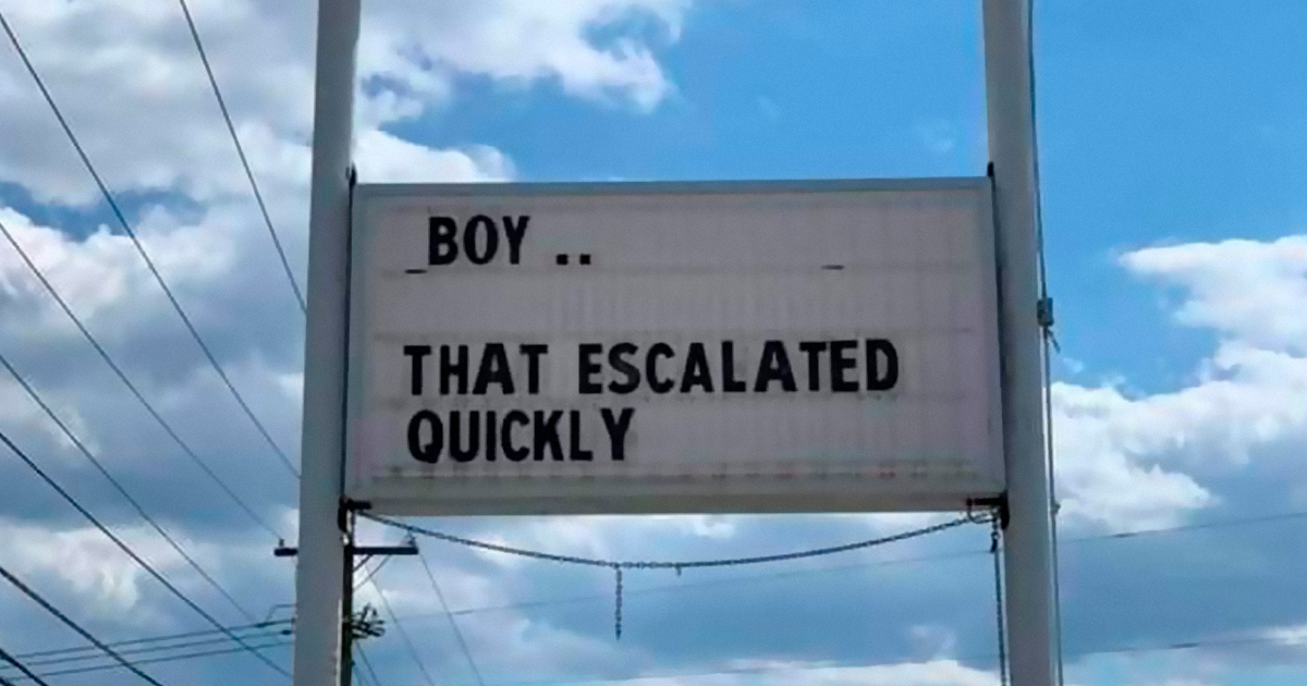 These Local Businesses Have A Hilarious Sign War Going On | Bored Panda