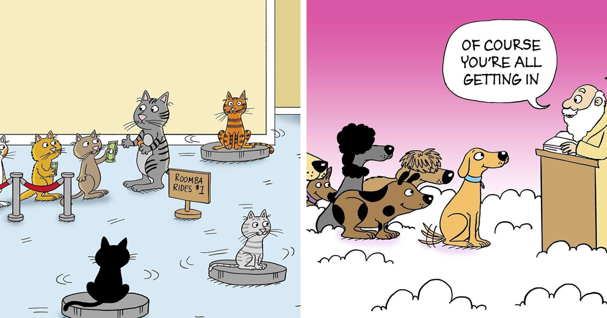 30 Comics That Tell The Joke In A Single Panel Made By This Artist ...