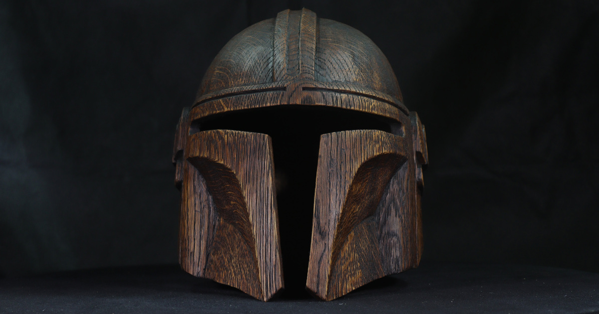 I Made A Mandalorian Wooden Helmet | Bored Panda