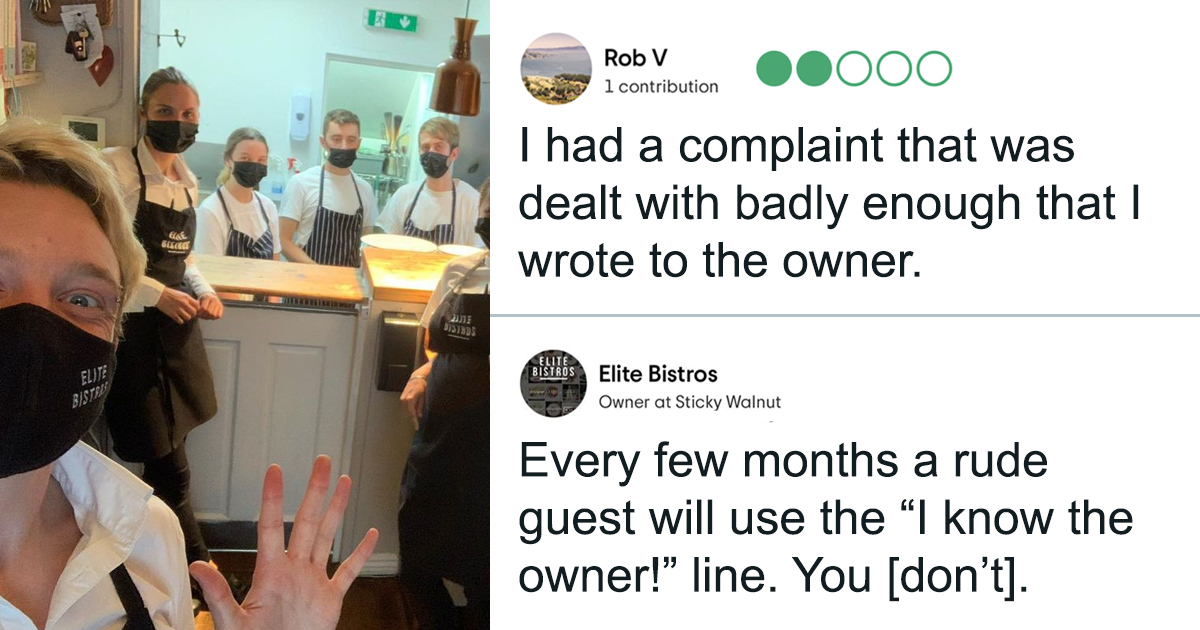Restaurant Owner Puts Entitled Customer In Their Place With A Mic-Drop ...